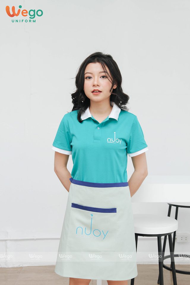 Tạp dề đồng phục nJoy TD003 - Đồng phục Wego Uniform