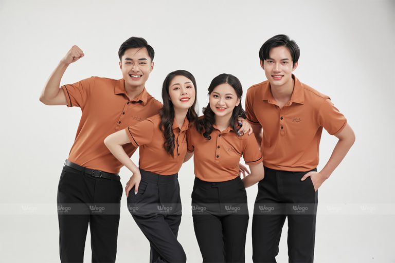 Áo thun phông đồng phục Subtle Polo màu cà phê - Đồng phục Wego Uniform
