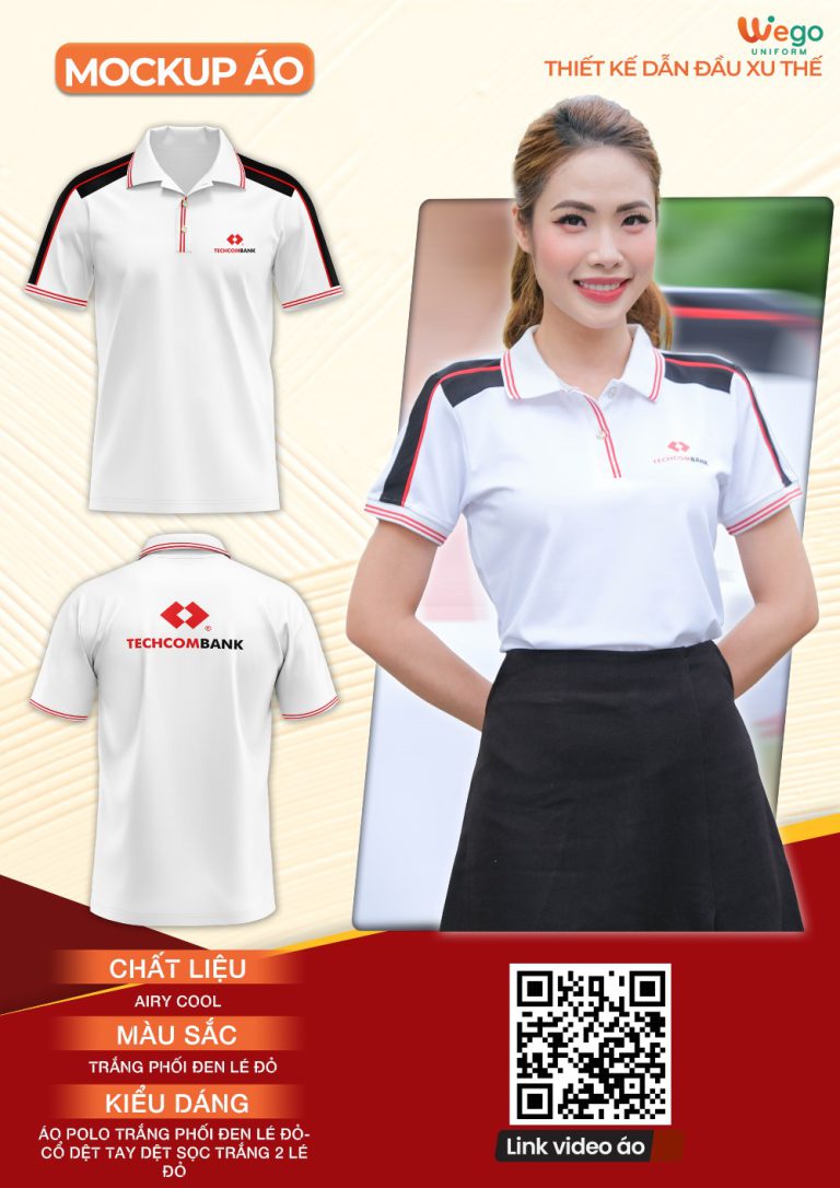 Mẫu đồng phục Techcombank - Đồng phục Wego Uniform