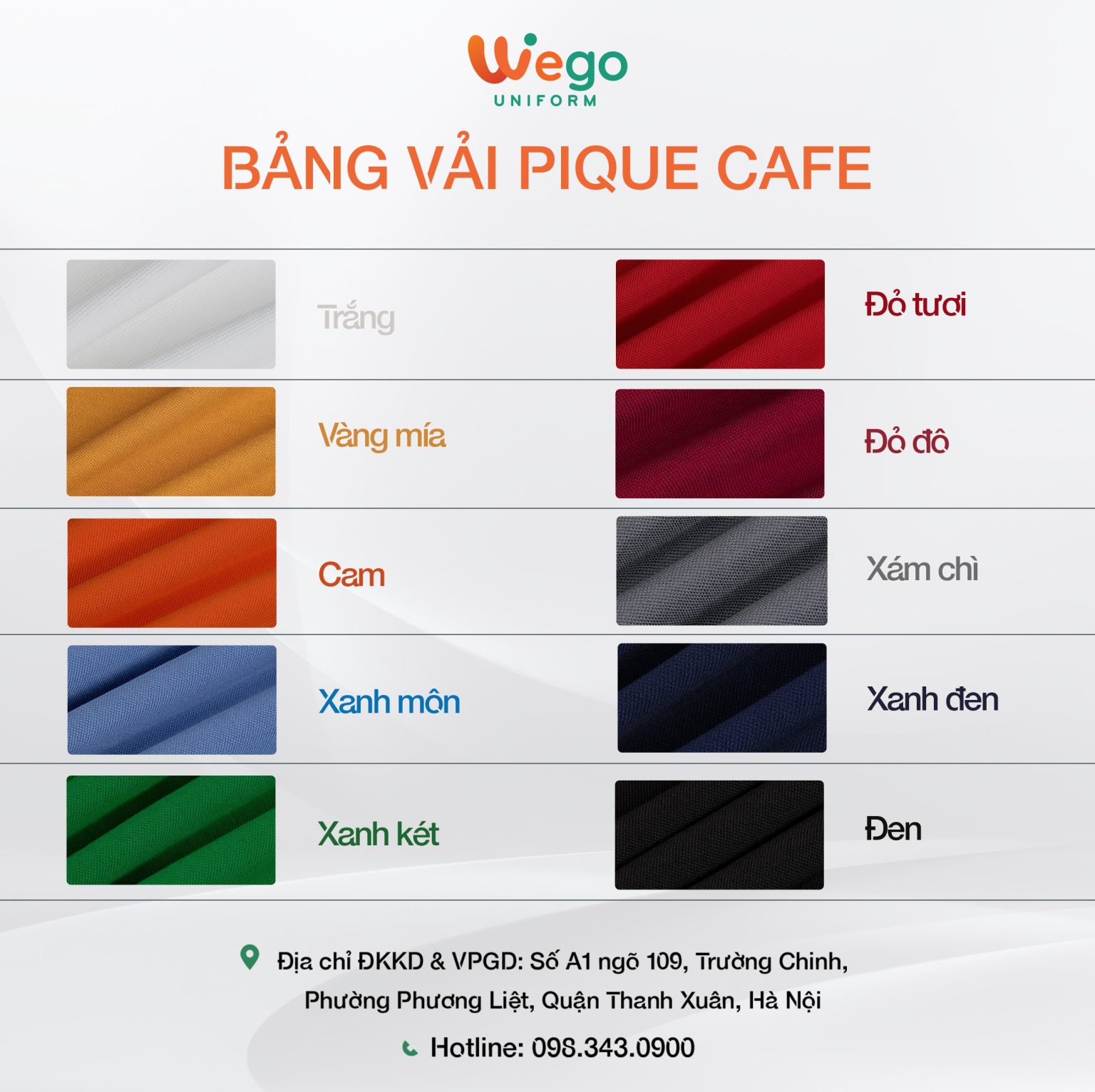 Vải Pique Cafe và cơn sốt áo đồng phục thun phông 2025